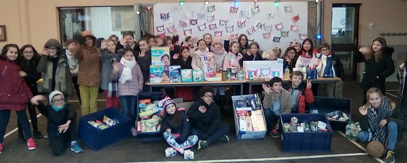 La collecte pour les Restos du Coeur - École René Lemière